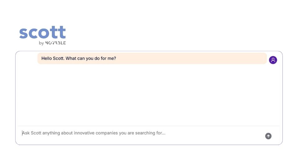 Scott - The Leading DIY Startup Scouting AI Expert - Novable